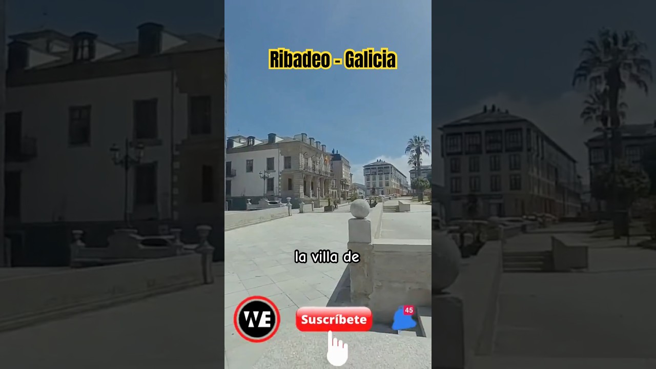 Plaza de España de Ribadeo en Galicia #spain - FUGADA
